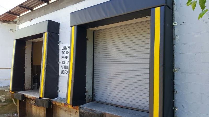 Extended Dock Levelers & Tapered Dock Seals for Declining Driveways